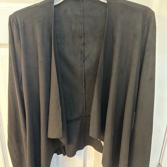 Zara | Jackets & Coats | Zara Suede Basic Collection Waterfall Jacket ...